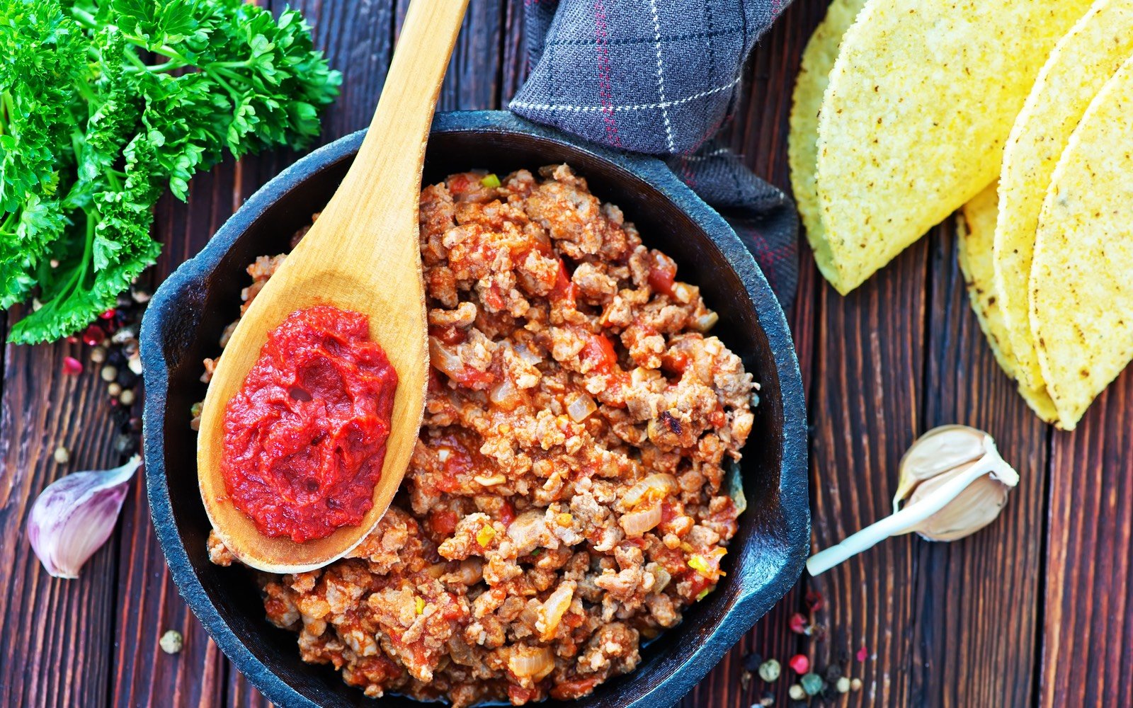 Taco Bowl - Jule's Tomato Sauce